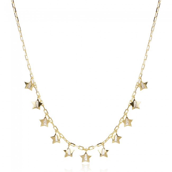 Сребърен чокър Star (Колиета) от Victoria-Gold.com
