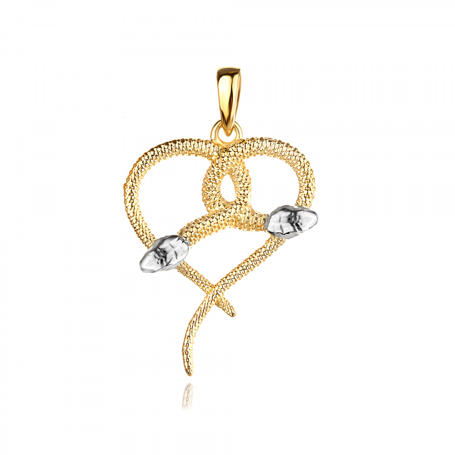 Златен медальон Gemini Serpent Amulet